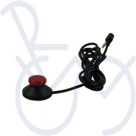 Twister Button 17mm. rood 150cm lange kabel